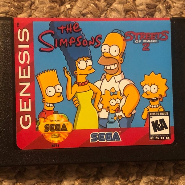 Simpsons Streets of Rage - Etsy