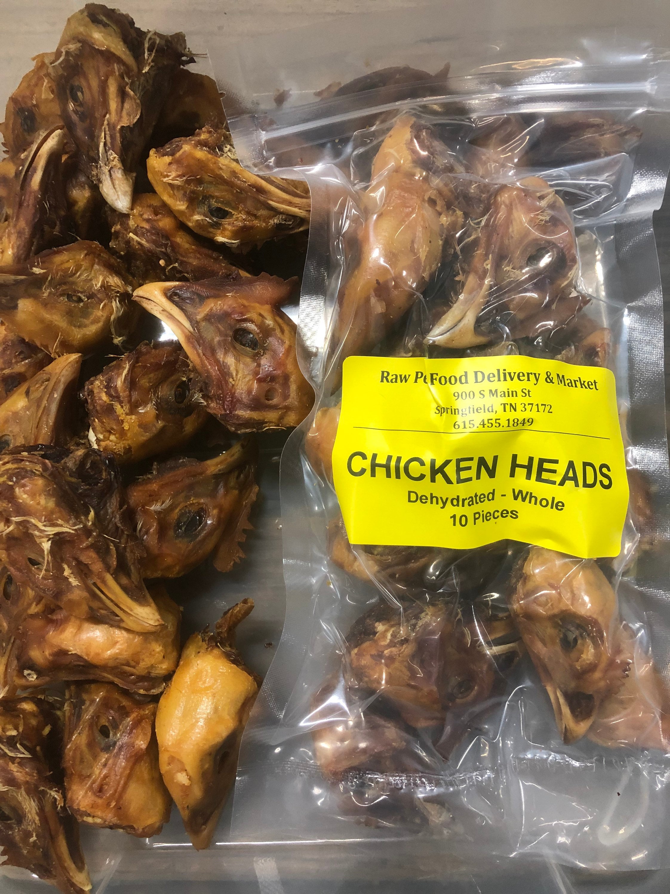 Chicken Head Whole Dehydrated 25 Pack Treats Chews Bone - Etsy