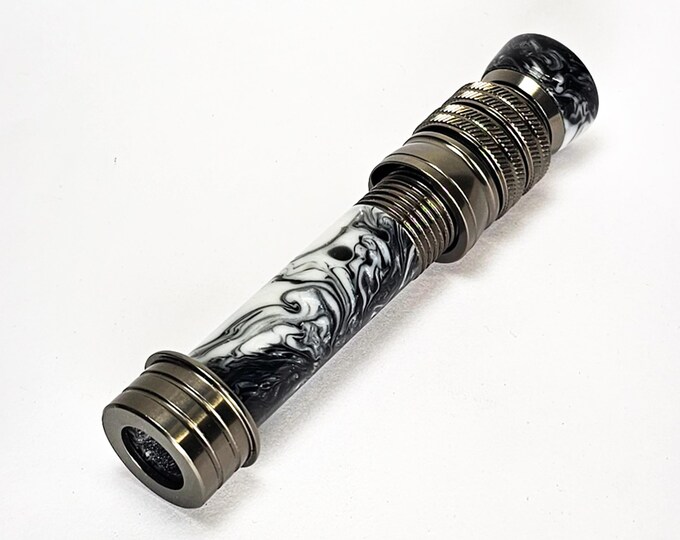 Fly Rod Reel Seat With Handturned Zen Swirl Swirl Acrylic Insert - Etsy