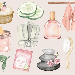 Self-care Themed Digital Postcard | Printable Spa Aesthetic | Cute Spa ...