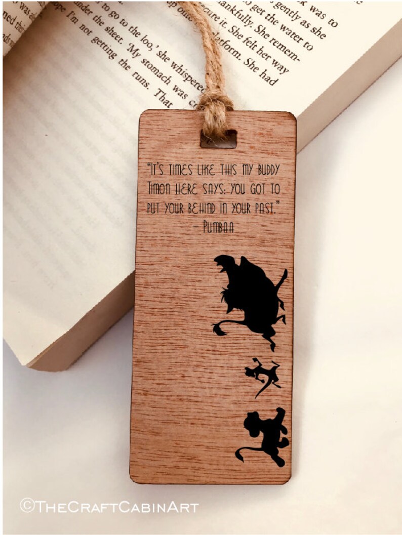 Lion King Disney Quotes Wooden Bookmark Gift Birthday - Etsy
