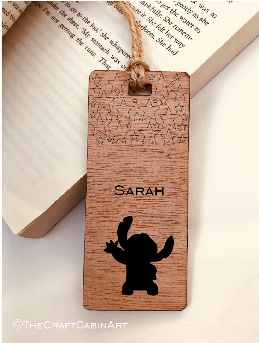 Lilo & Stitch Disney Personalised Engraved Wooden Bookmark - Etsy UK