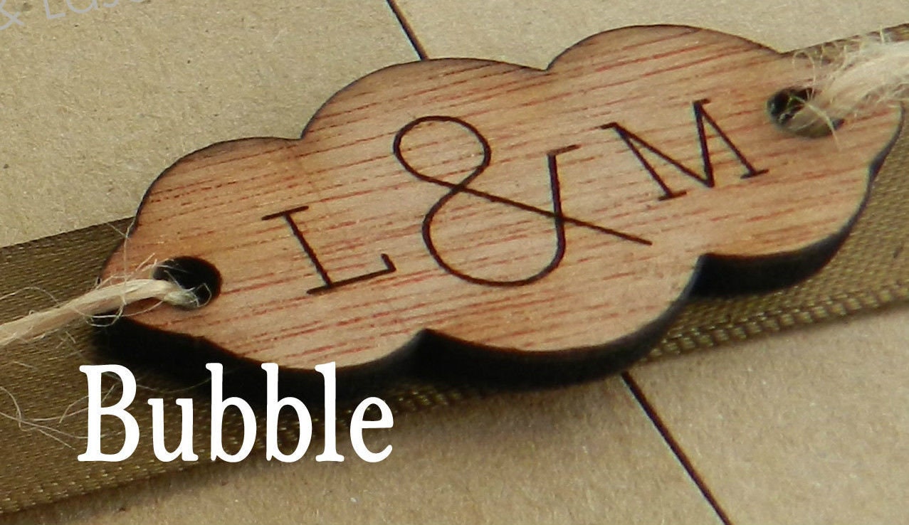 Personalised Wooden Tags Invitations Favours Crafts | Etsy