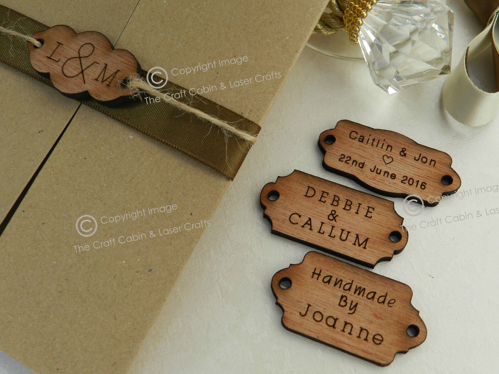 Personalised Wooden Tags Invitations Favours Crafts | Etsy