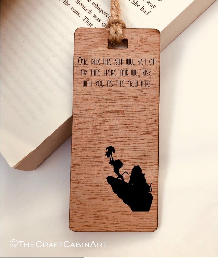 Lion King Disney Quotes Wooden Bookmark Gift Birthday | Etsy