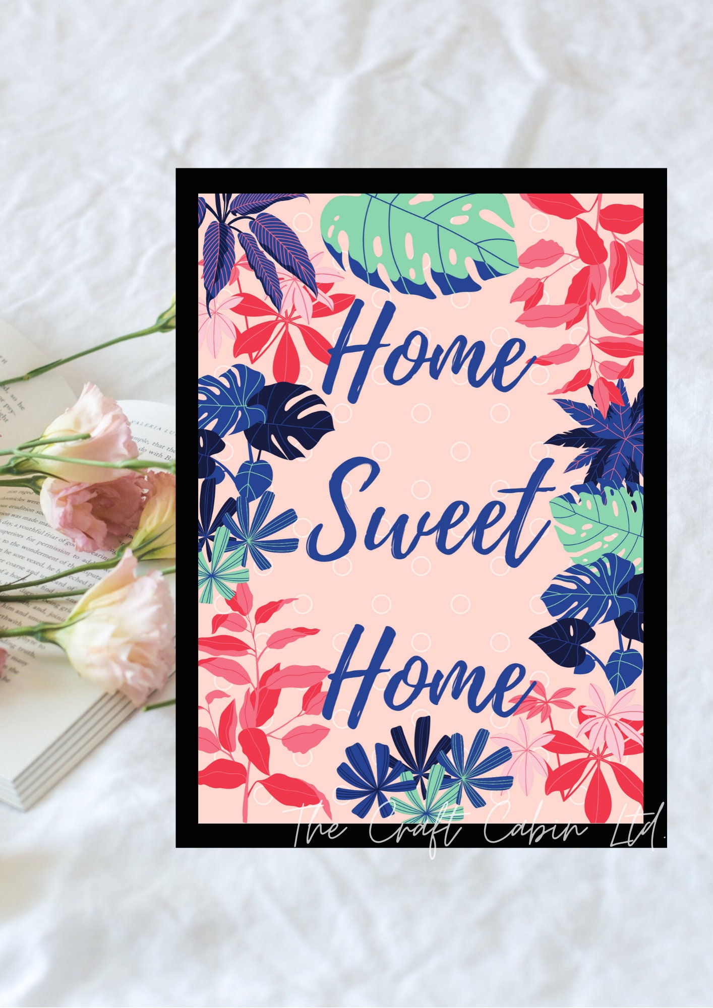 Printable Home Sweet Home Poster - Home Decor Gift Dorm Room