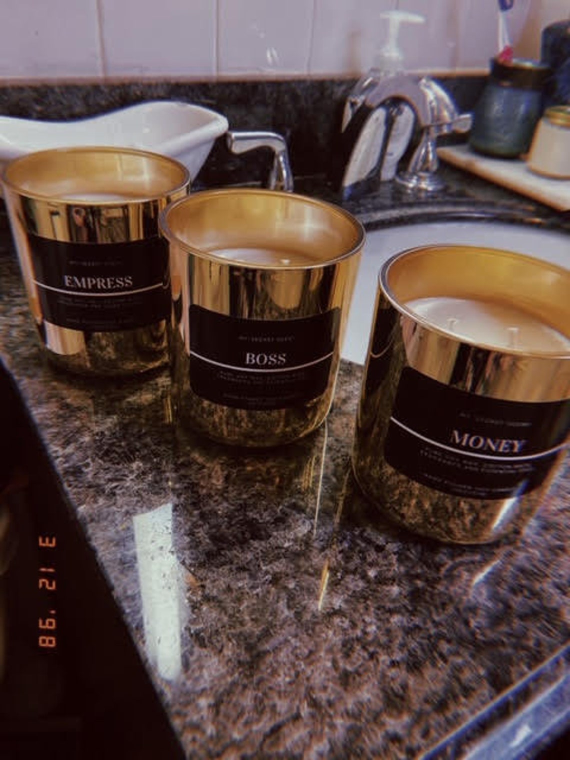 Gold Luxury Candles - Etsy