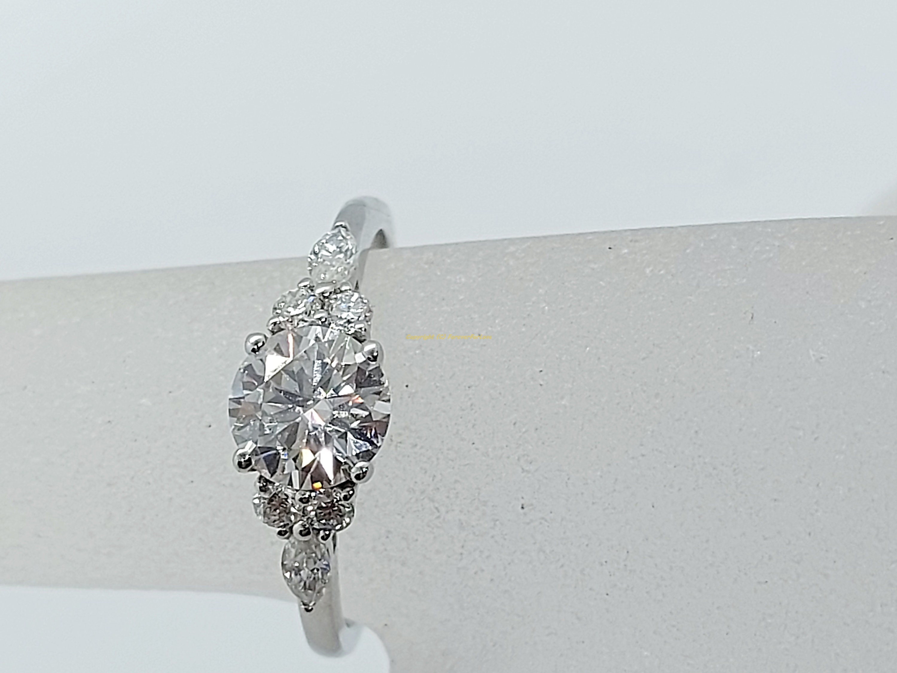 2 Ct Diamond Engagement Ring Lab Grown Handmade in Platinum - Etsy