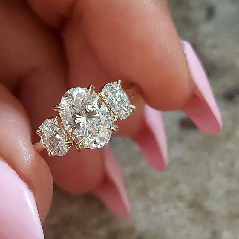 Lab Engagement Rings - Etsy