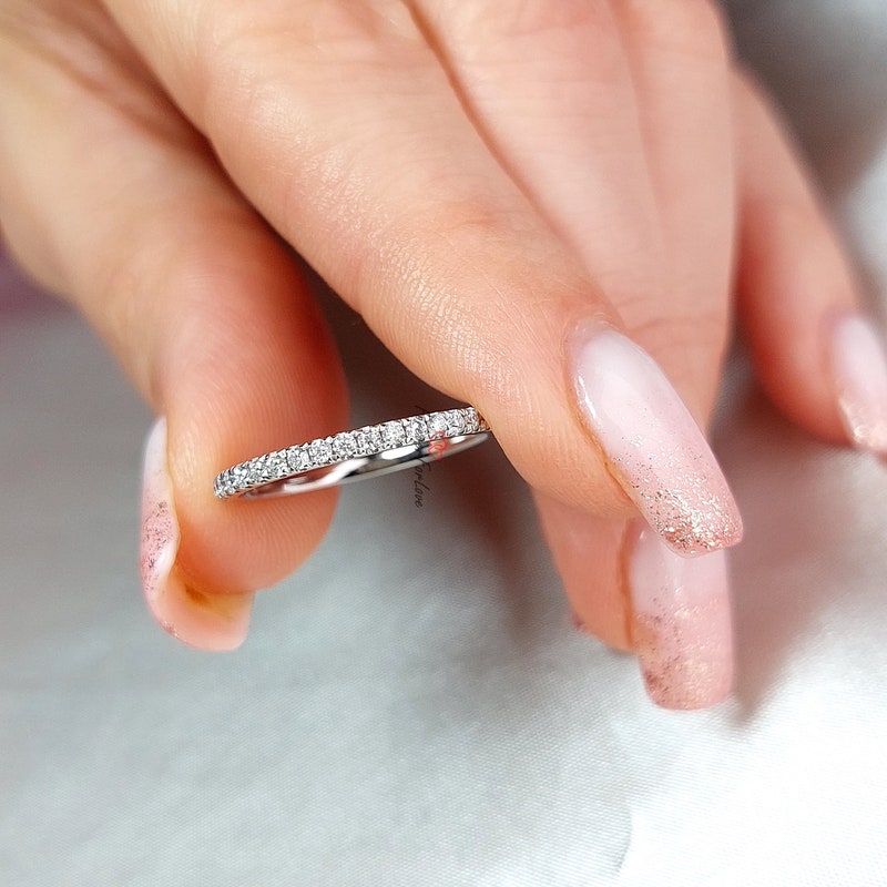 5 Diamond Stacking Ring - Etsy UK
