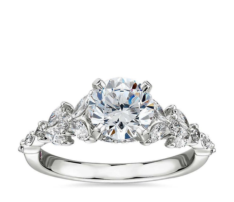 1 Ct Diamond Vintage Ring Gold Engagement Ring Diamond Ring | Etsy