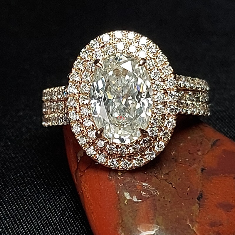 Modern Diamond Ring - Etsy