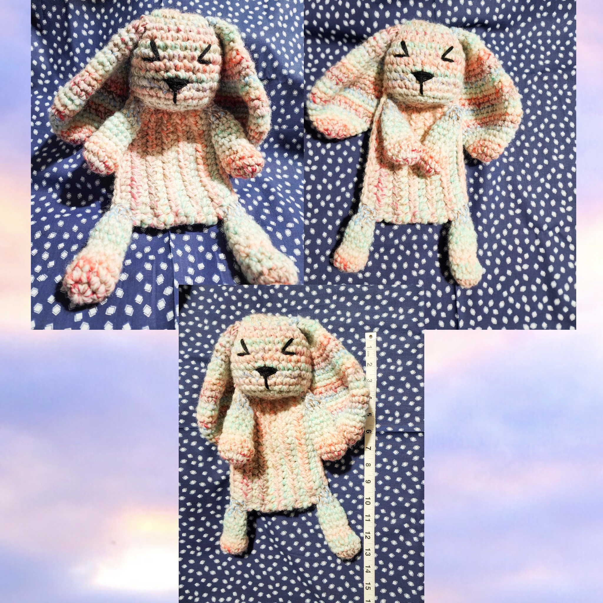 Ragdoll Style Crochet Bunny Rabbit Lovey - Etsy