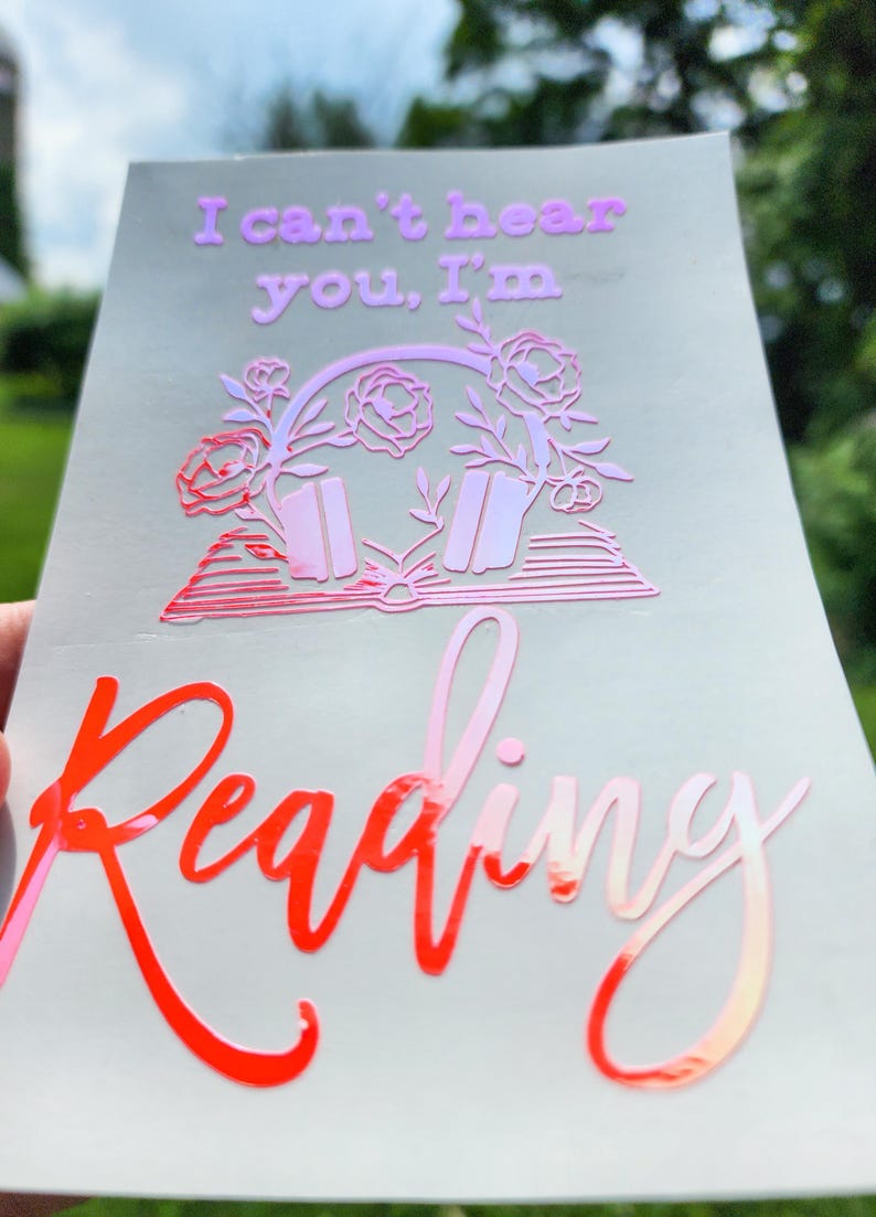 I Can't Hear You, I'm Reading Bumper Sticker: Audiobook Lover, Handmade ...