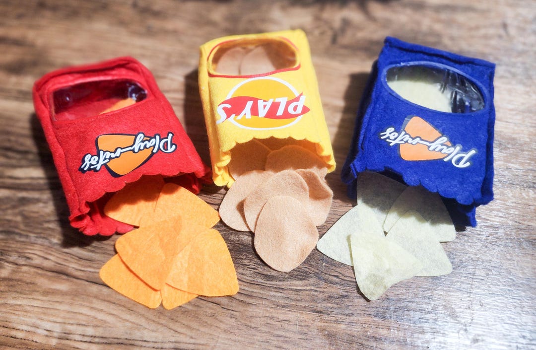 Felt Play Food Chips: Pretend Play Ritos, Plays, Potatoes - Etsy