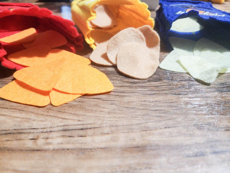 Felt Play Food Chips: Pretend Play Ritos, Plays, Potatoes - Etsy