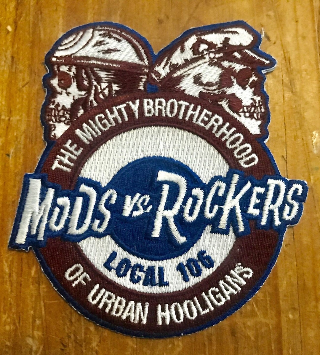 Mods Vs Rockers urban Hooligan Embroidered Patch - Etsy