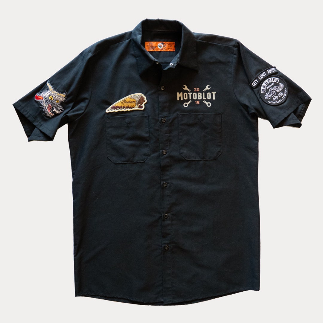 Motoblot 2019 Work Shirt With Patches - Limited Edition - Etsy