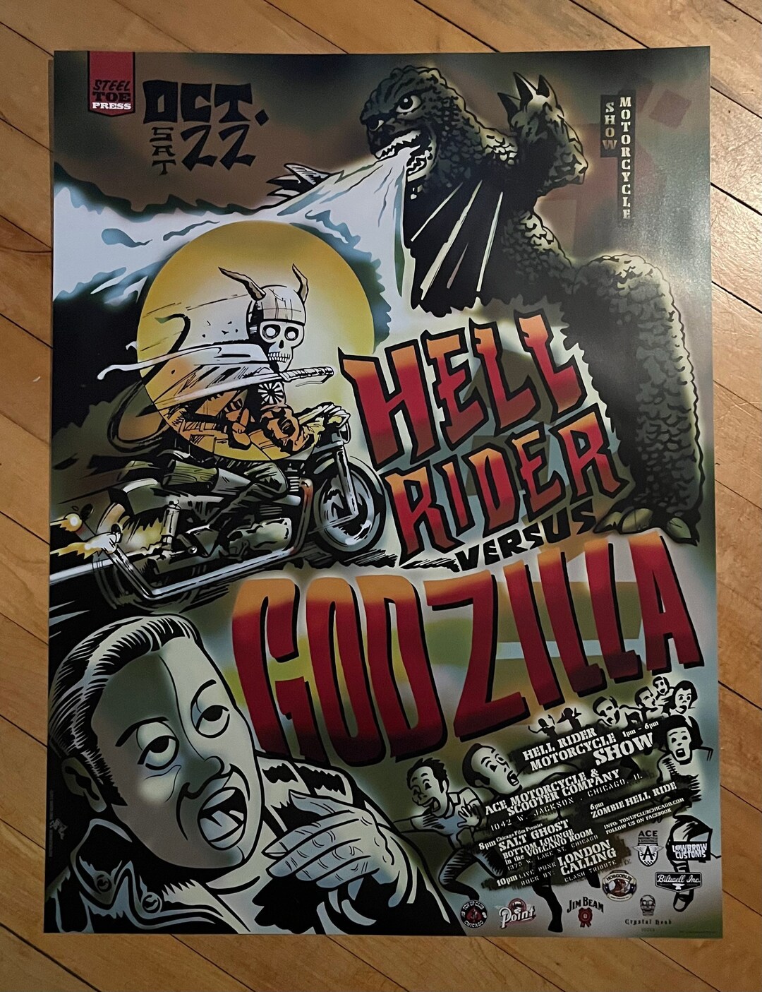 Hell Rider Versus Godzilla 2011 Chicago Motorcycle Event - Etsy