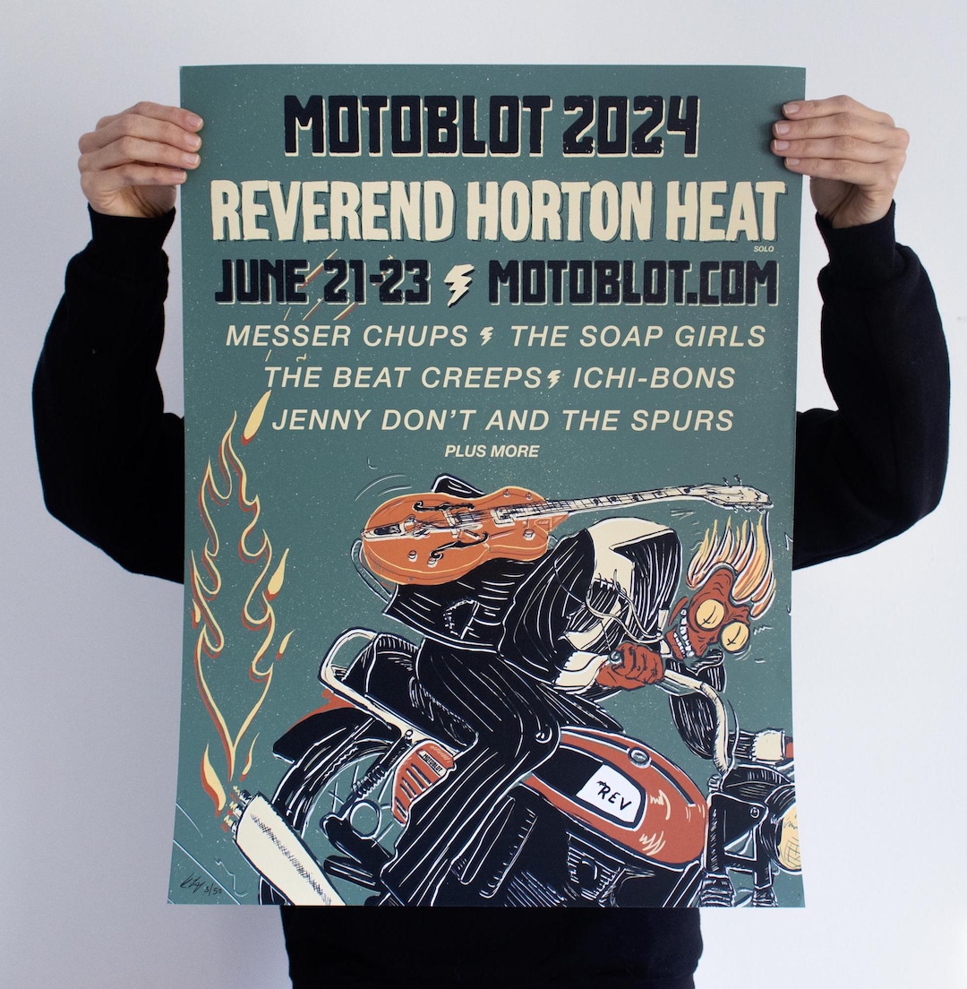 MOTOBLOT 2024 "phantom Rev" Silkscreen Poster / Limited Edition - Etsy