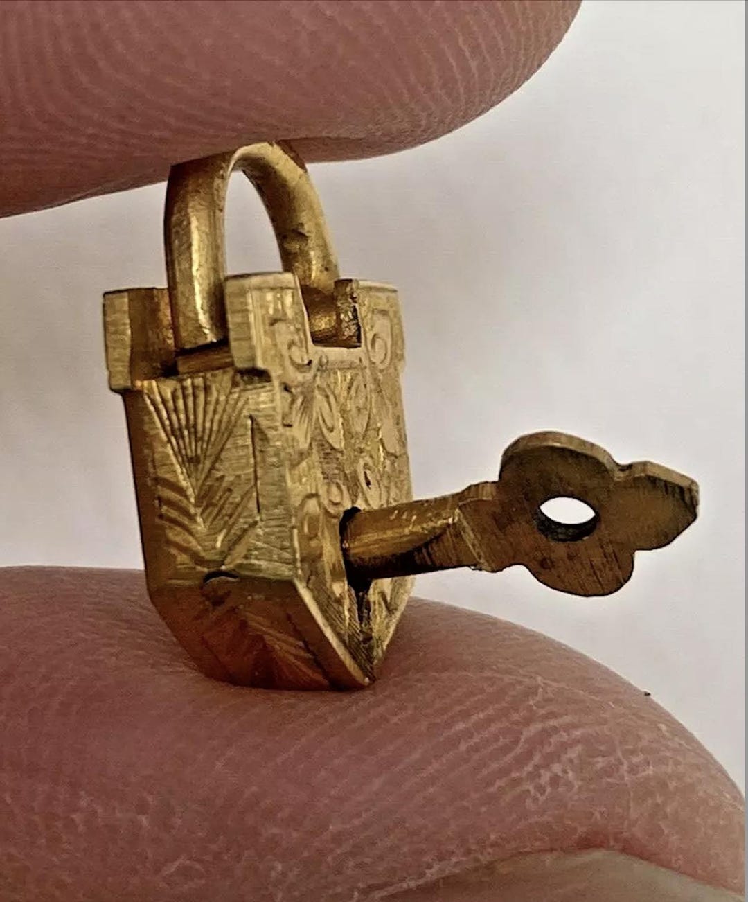 Victorian Padlock FOB Charm Lock Charm for Bracelet - Etsy