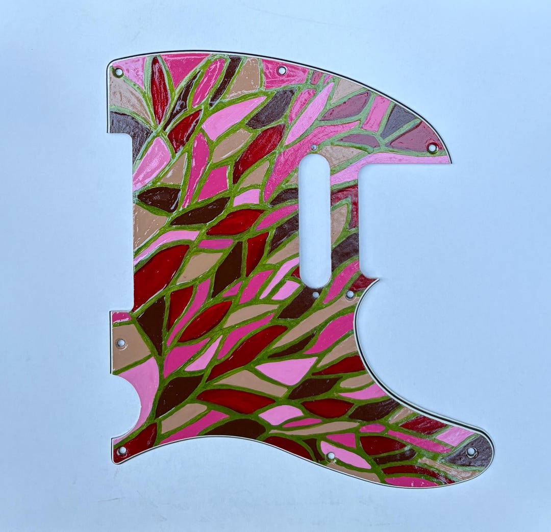 Sue’s Hand-painted Telecaster Pick Guard - Magnolia - Etsy