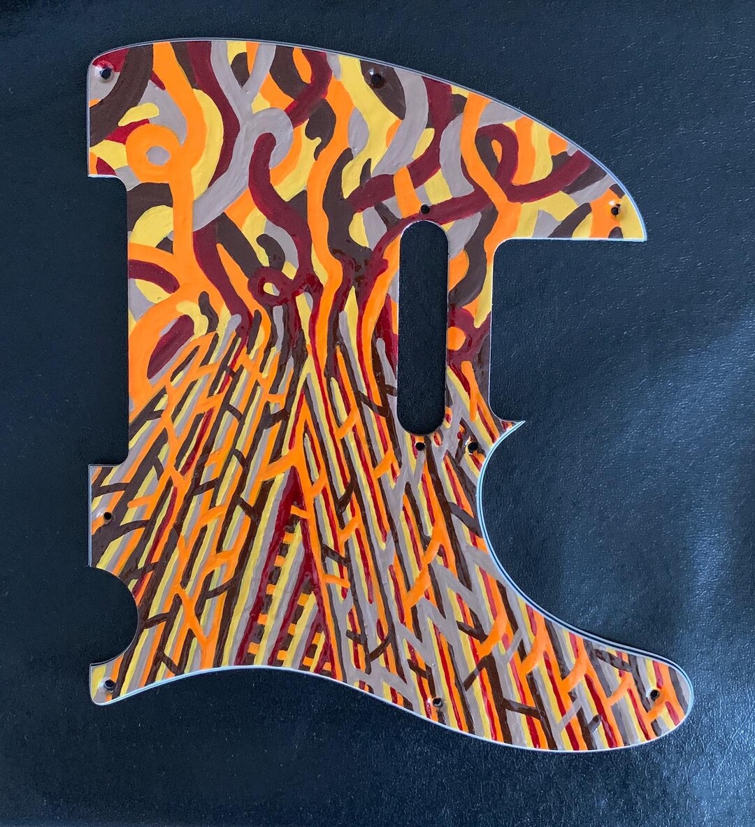 Sue’s Hand-painted Telecaster Pickguard-vertigo - Etsy