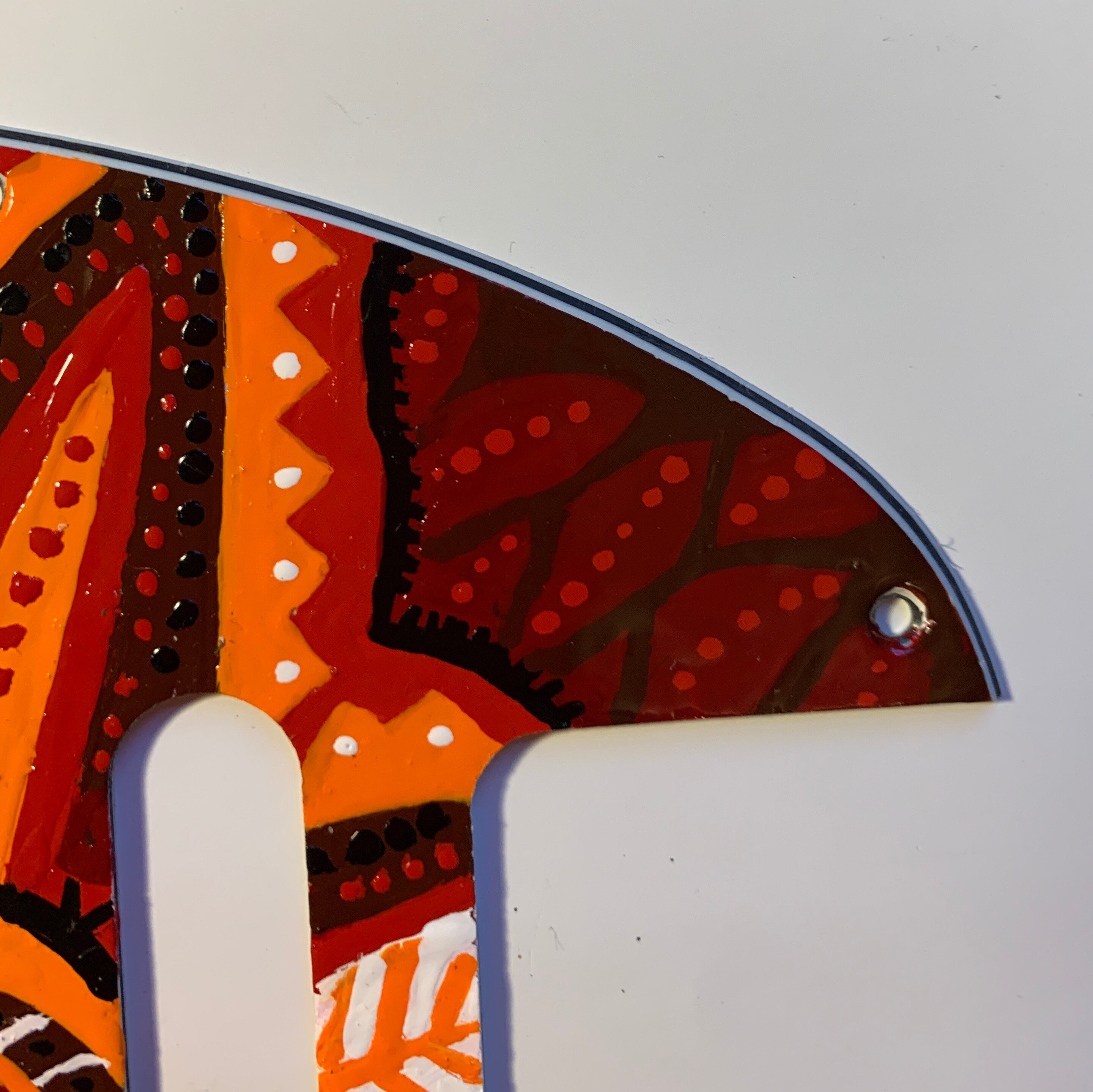 Sue’s Hand-painted Telecaster Pickguard - Star Mandala - Etsy