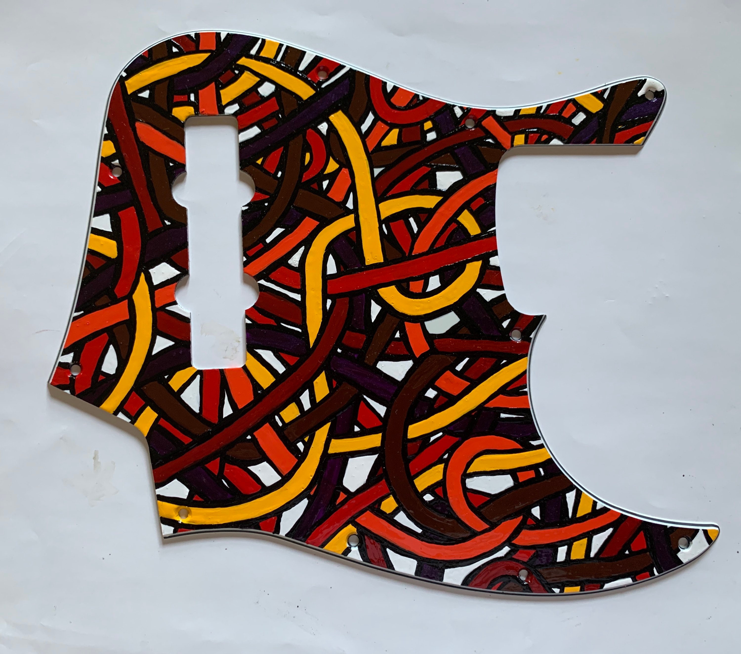 Sue’s Hand-painted Pickguard for Fender Jazz Bass - Cords 3 - Etsy