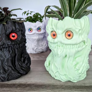 Monster Planter, Halloween Cute Decor, Horror Planters, Spooky Plant ...