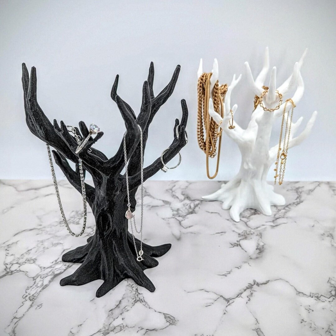 Tree Jewelry Display Stand, Rings and Necklace Fall Display Holder ...