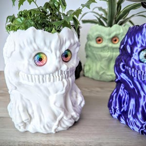 Monster Planter, Halloween Cute Decor, Horror Planters, Spooky Plant ...
