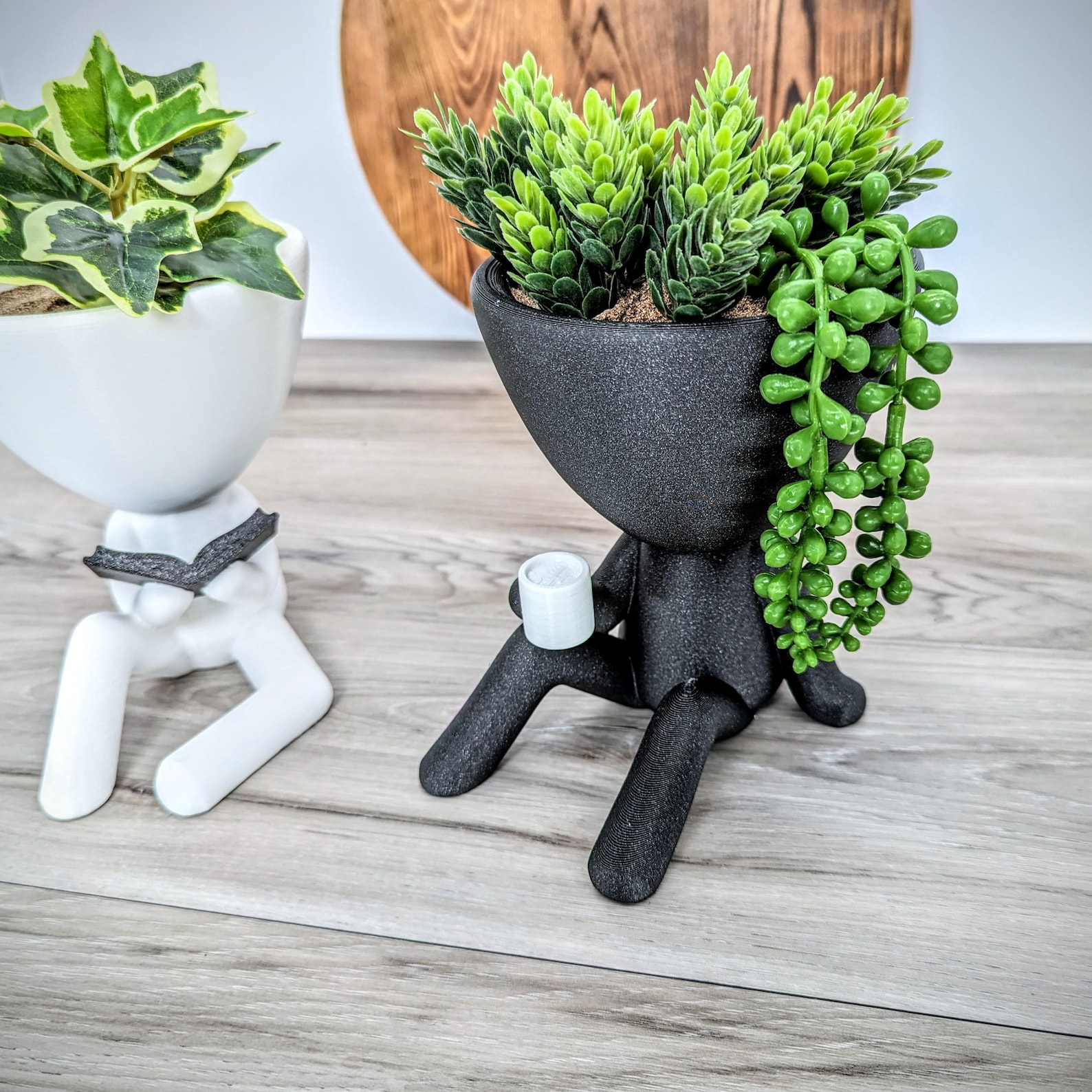 People Planter - Coffee and Book Person Plant Pot - Cute Planters ...