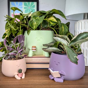 Cute Coffee Planter, Cozy Indoor Cafe Mug Plant Pot Decor, Coffee Lover ...