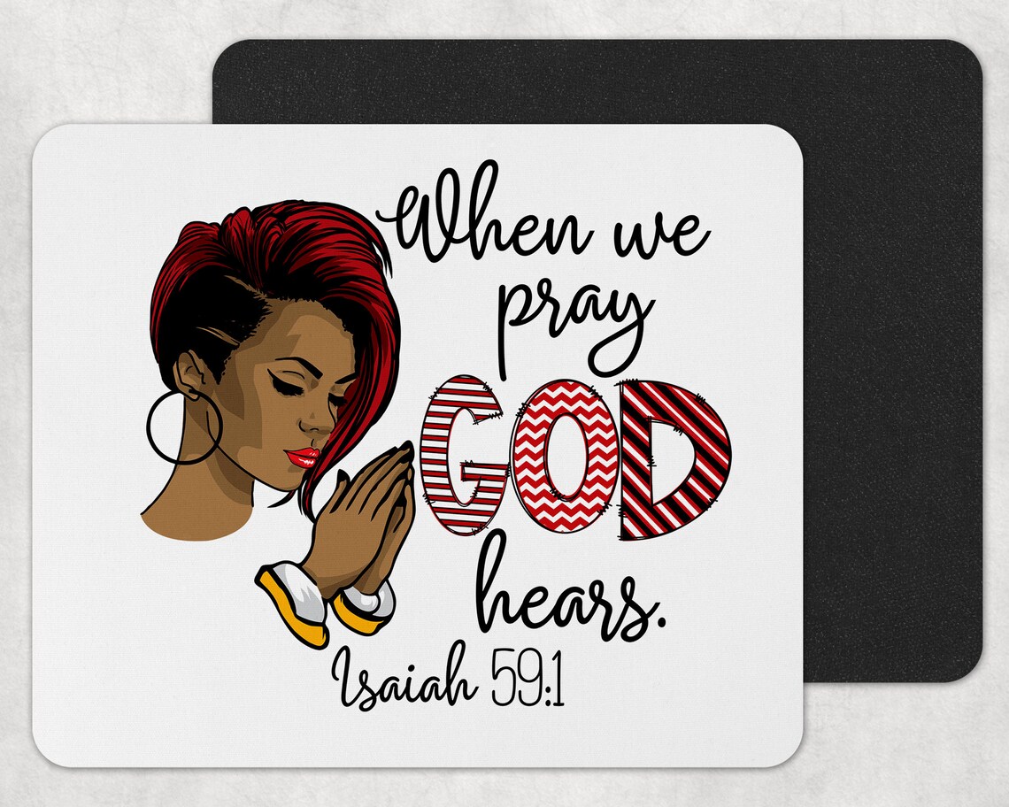 African American Christian Faith Mouse Pad - Etsy
