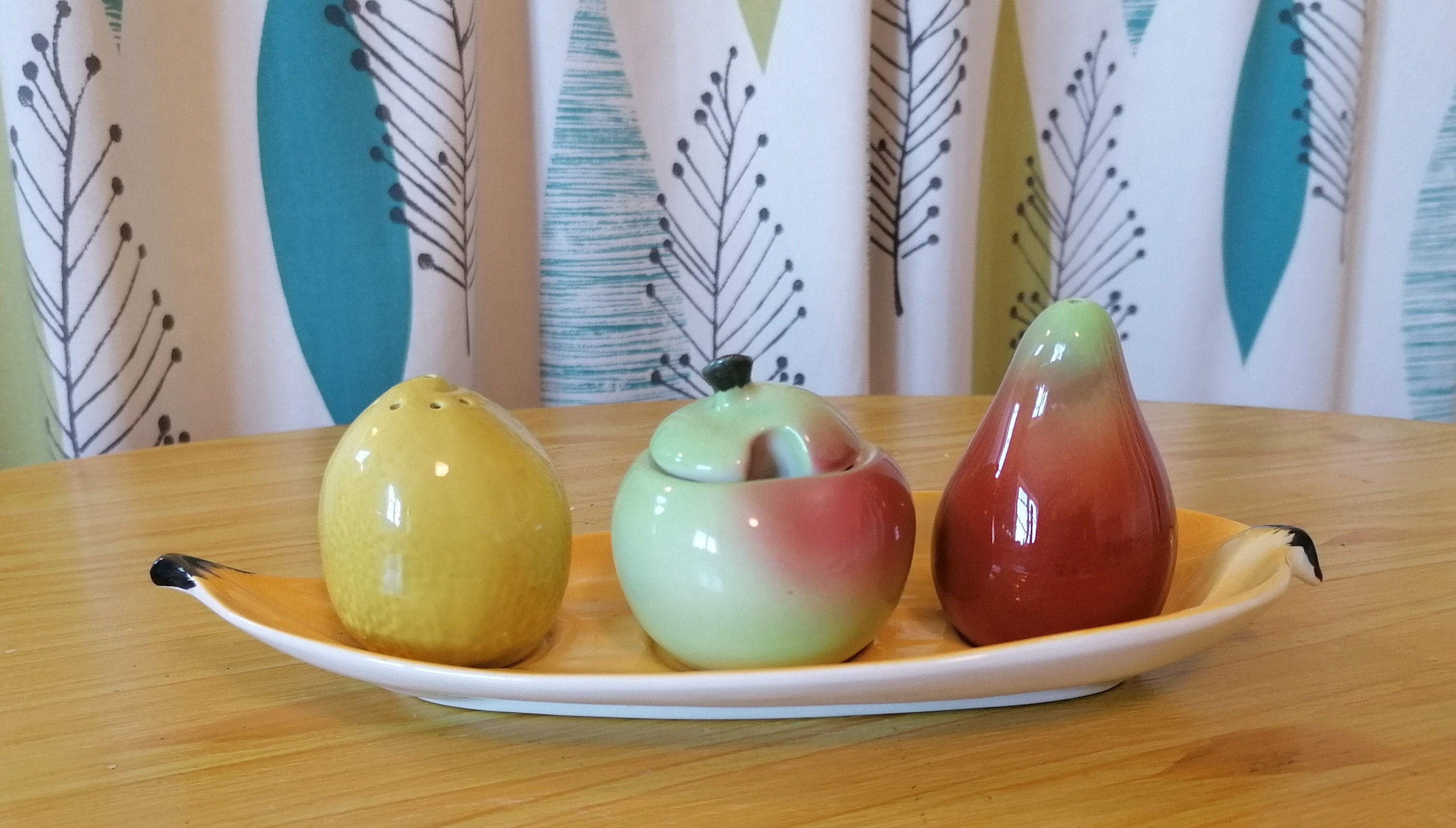 1950s Carlton Ware 'fruit' Condiment Set - Etsy UK