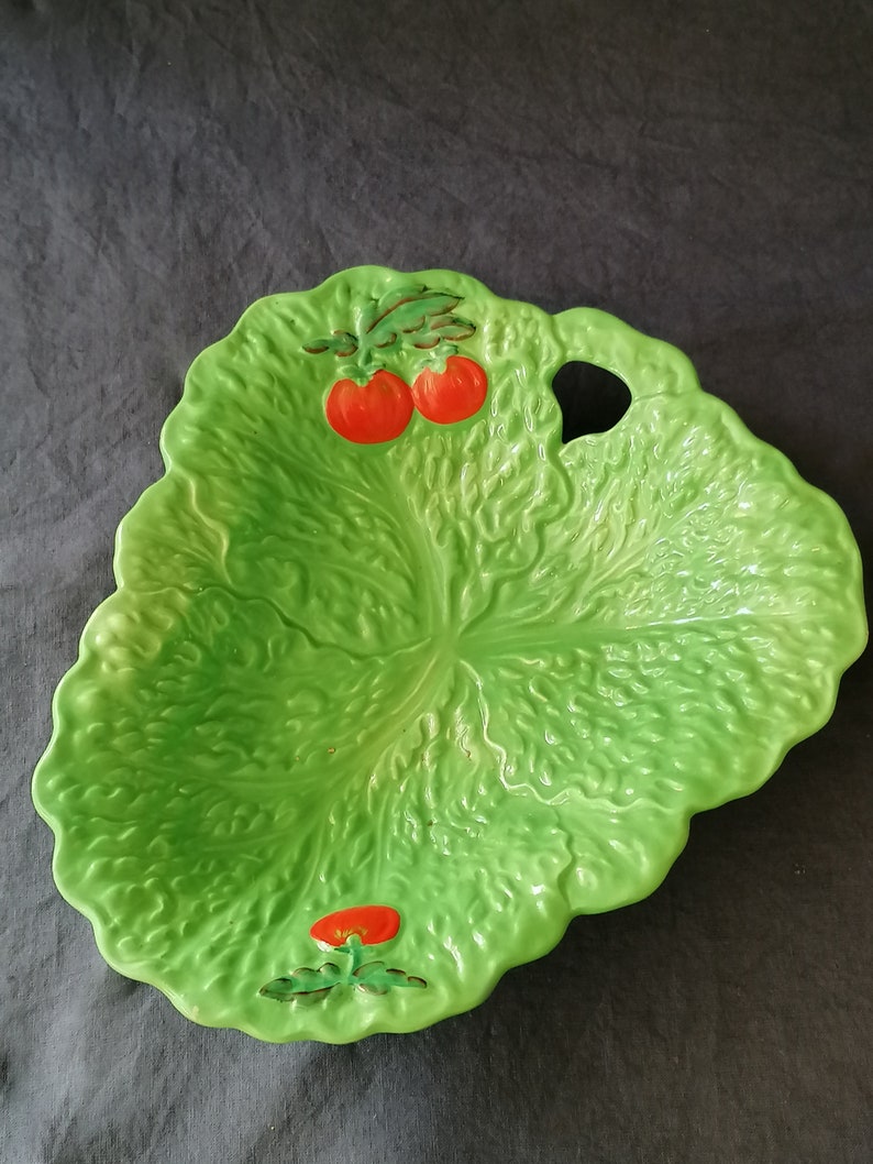 1930s Beswick Cabbage Leaf & Tomato Dish - Etsy UK