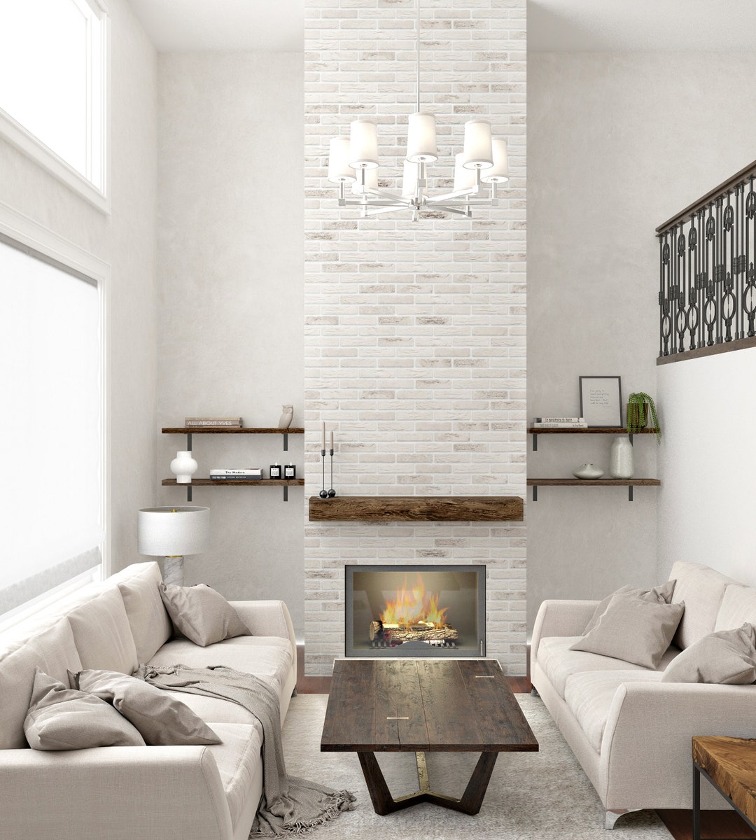 Floating Shelf Beam, Fireplace Mantle, Wood Beam Mantel, Floating Shelf ...