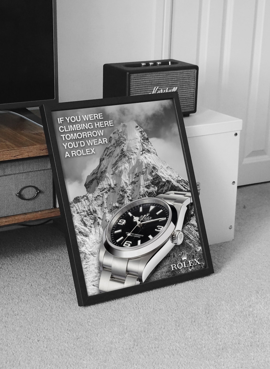 Explorer Advert Poster, Gift Ideas for Men, Watch Poster, Watch Print ...