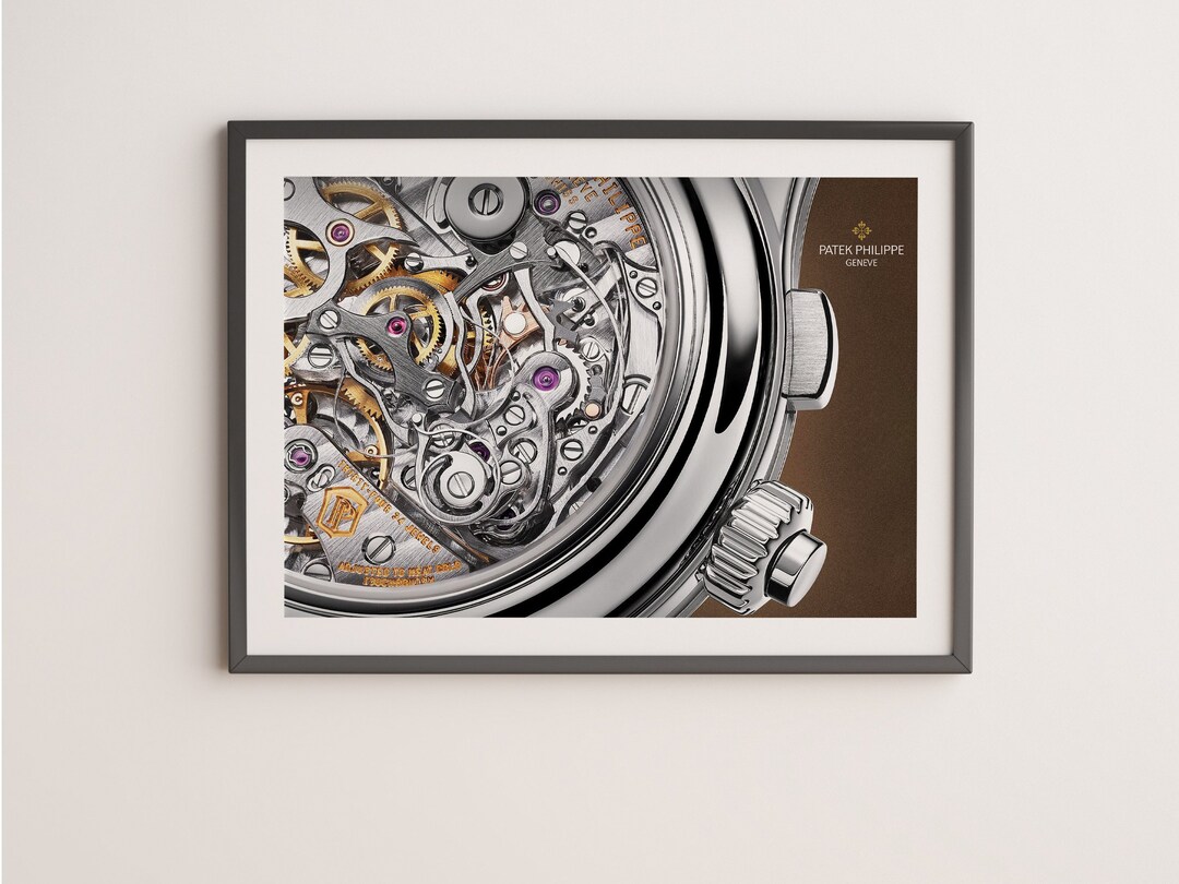 Patek Philippe Chronograph Movement Poster, Gift Ideas for Men, Watch ...