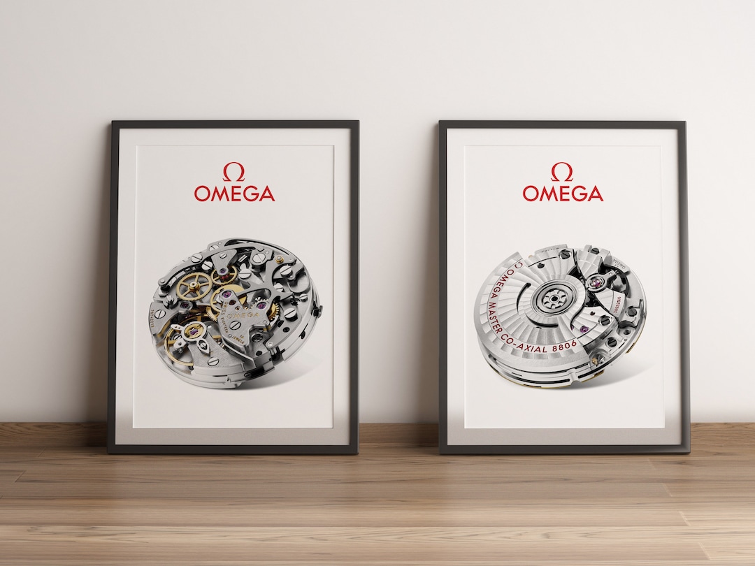 Omega Movement Poster Set, Gift Ideas for Men, Watch Poster, Watch ...
