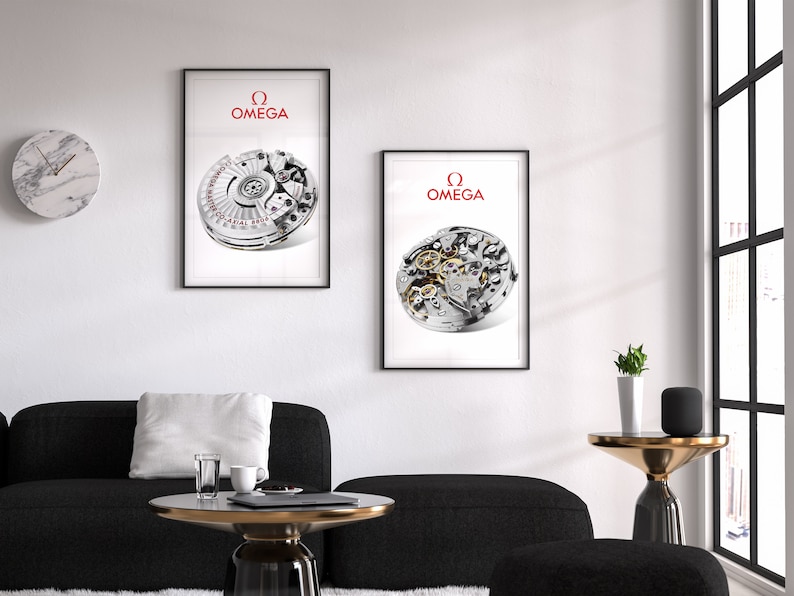 Omega Movement Poster Set, Gift Ideas for Men, Watch Poster, Watch ...
