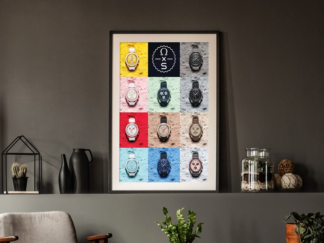 Omegaxswatch Watch Poster, Gift Ideas for Men, Watch Poster, Watch ...