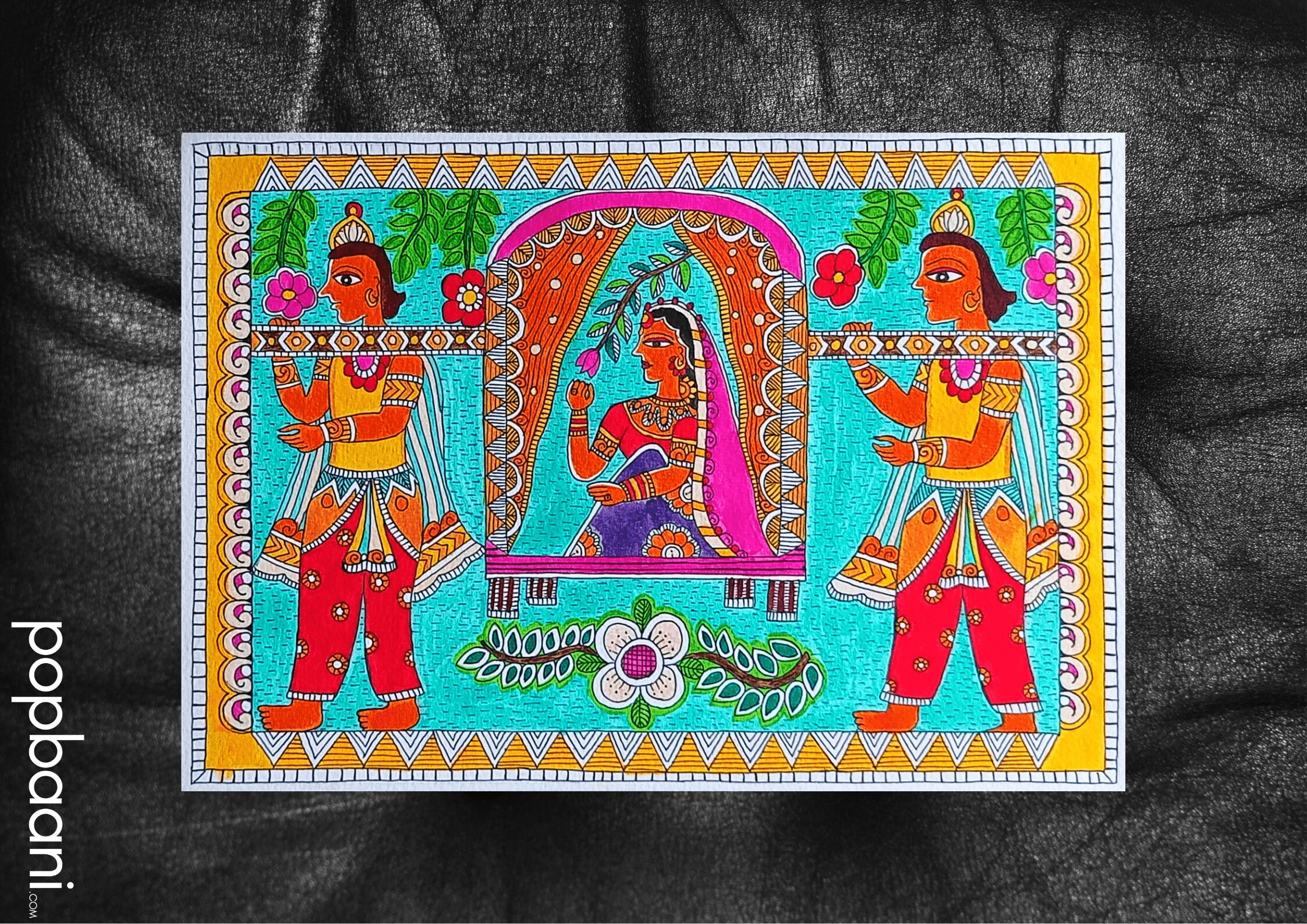 Dulhan Doli Madhubani Painting - Etsy