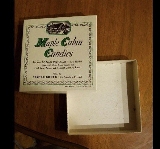 Vintage Rare Candy Box Maple Cabin Candies - Etsy
