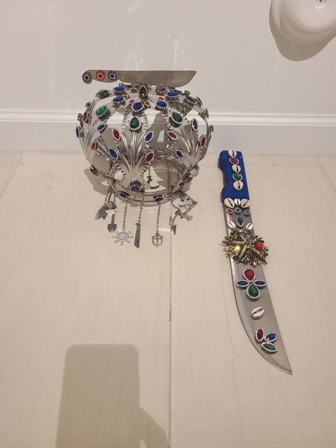 Corona para Yemaya Yemaja Okuti Okute SET Machete and Crown | Etsy