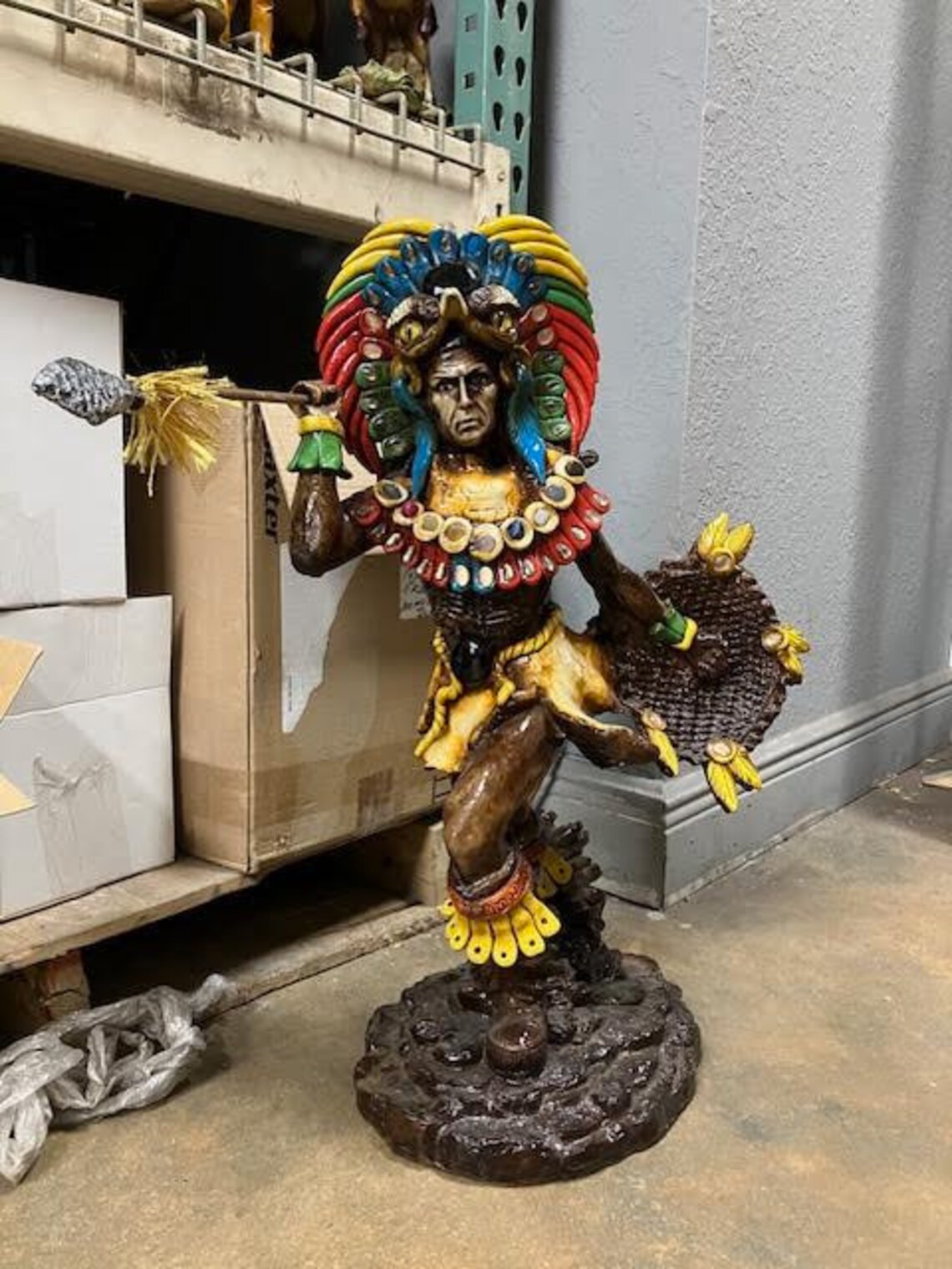 Indian Mayan Statue Indio Estatua Santeria Mexico Santo Palo Ifa - Etsy