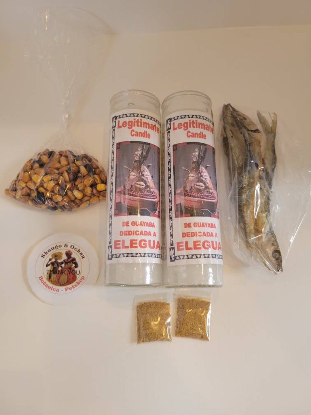 Candle Vela Para Elegua Eleggua Combo Santeria Osha Road Etsy