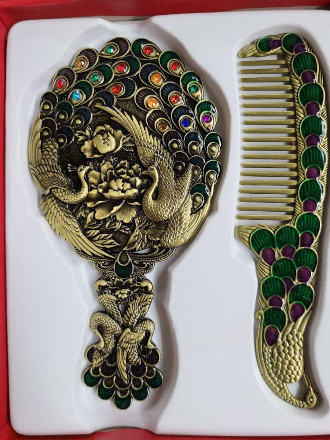 Ochun Oshun Yalorde Mirror/espejo and Comb/piene Santeria Osha Santo - Etsy