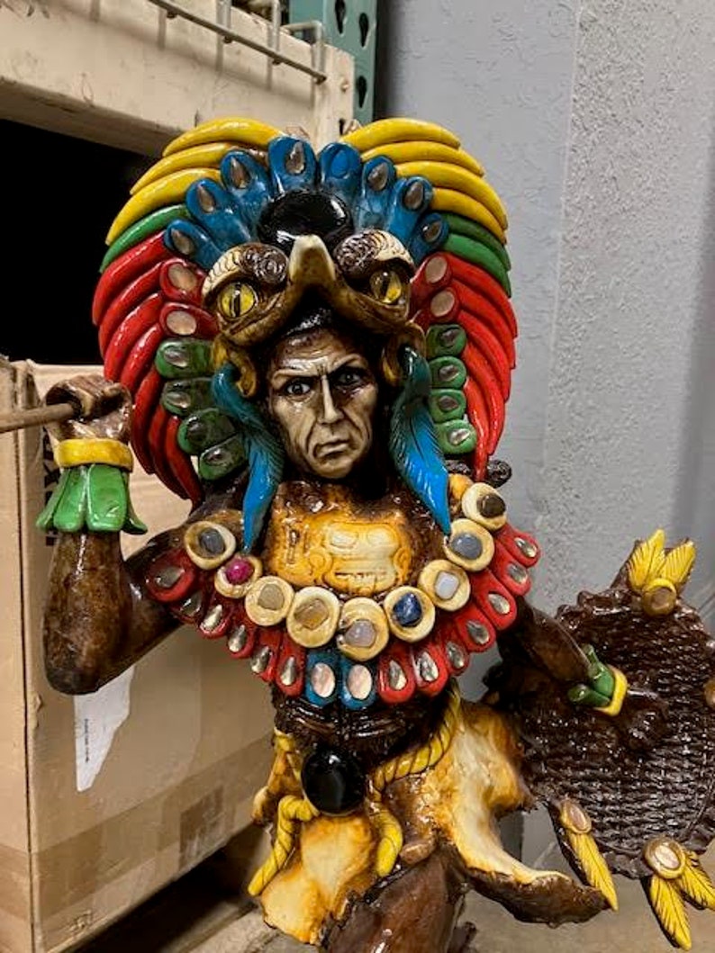 Indian Mayan Statue Indio Estatua Santeria Mexico Santo Palo Ifa - Etsy